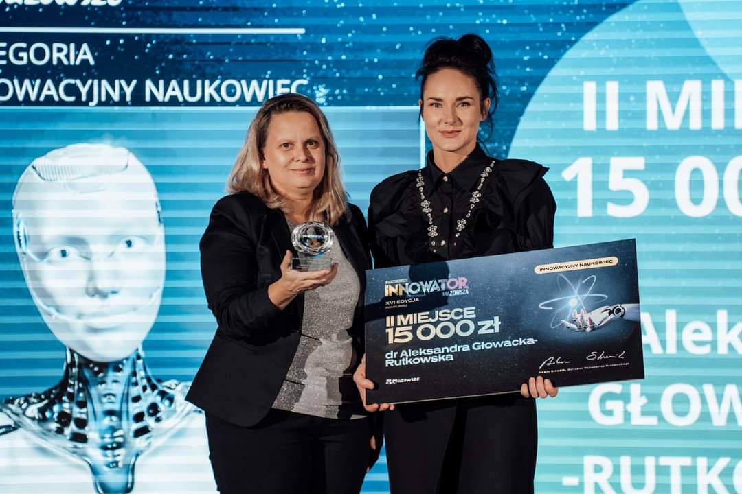 INNOWATOR MAZOWSZA Prize for dr Aleksandra Głowacka-Rutkowska ...